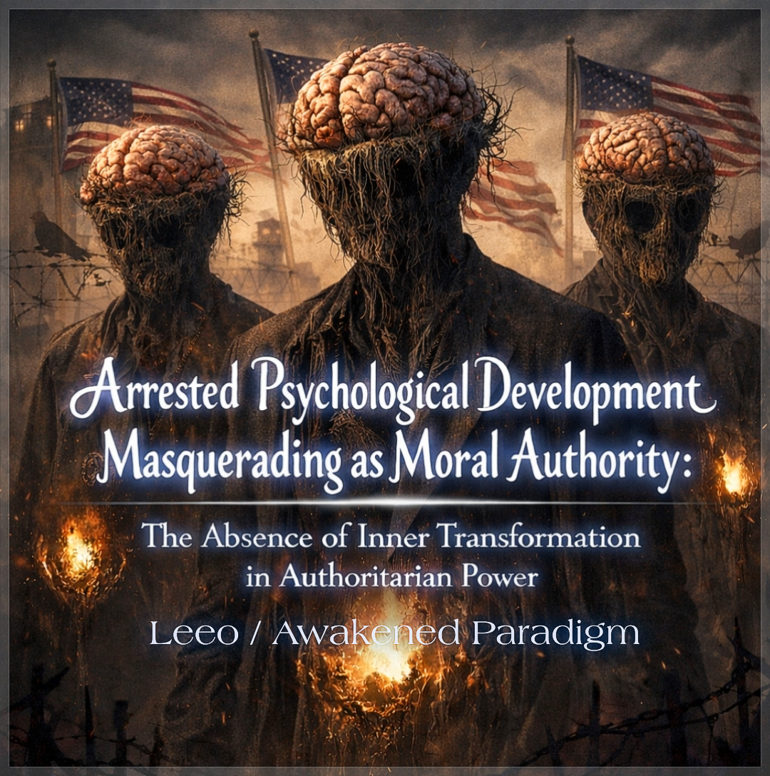 Arrested Psychological Development Masquerading as Moral Authority: The ...