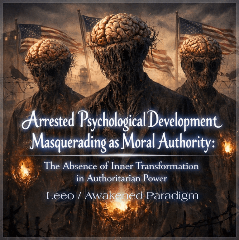 Arrested Psychological Development Masquerading as Moral Authority: The ...